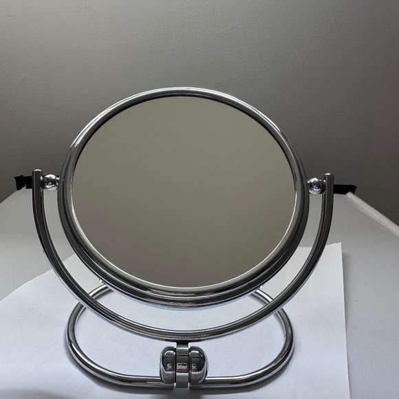 Bath | Table Mirror 2 Side Normal And Magnifying Bathroom Mirror Round ...